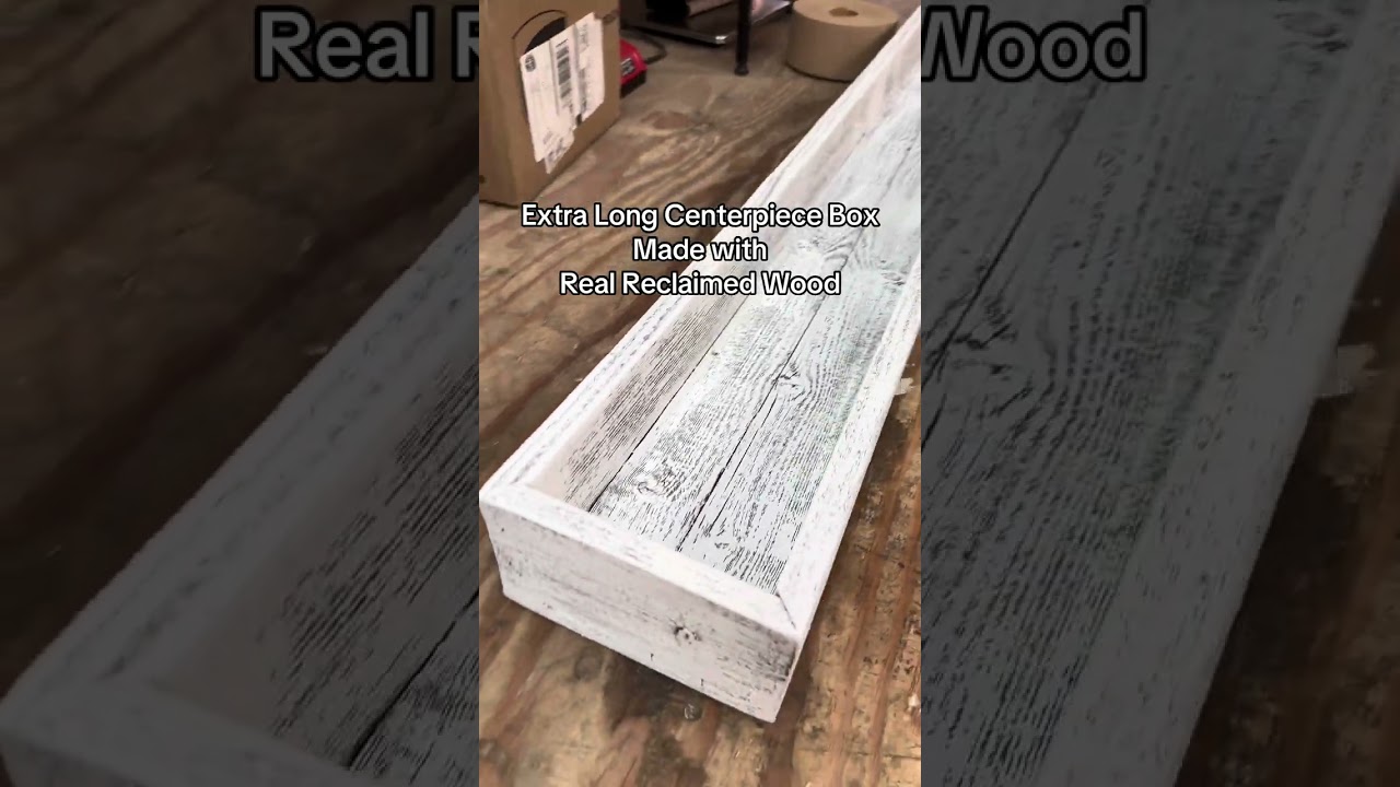 Rustic Wood centerpiece box