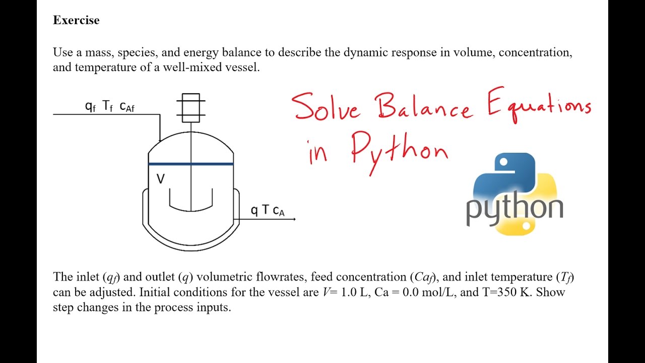 Solve Engineering Balance Equations in Python