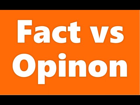 Fact vs Opinion