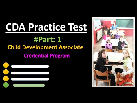CDA Practice Test 2023 Part 1 | Child Development Associate (CDA) Credential Program
