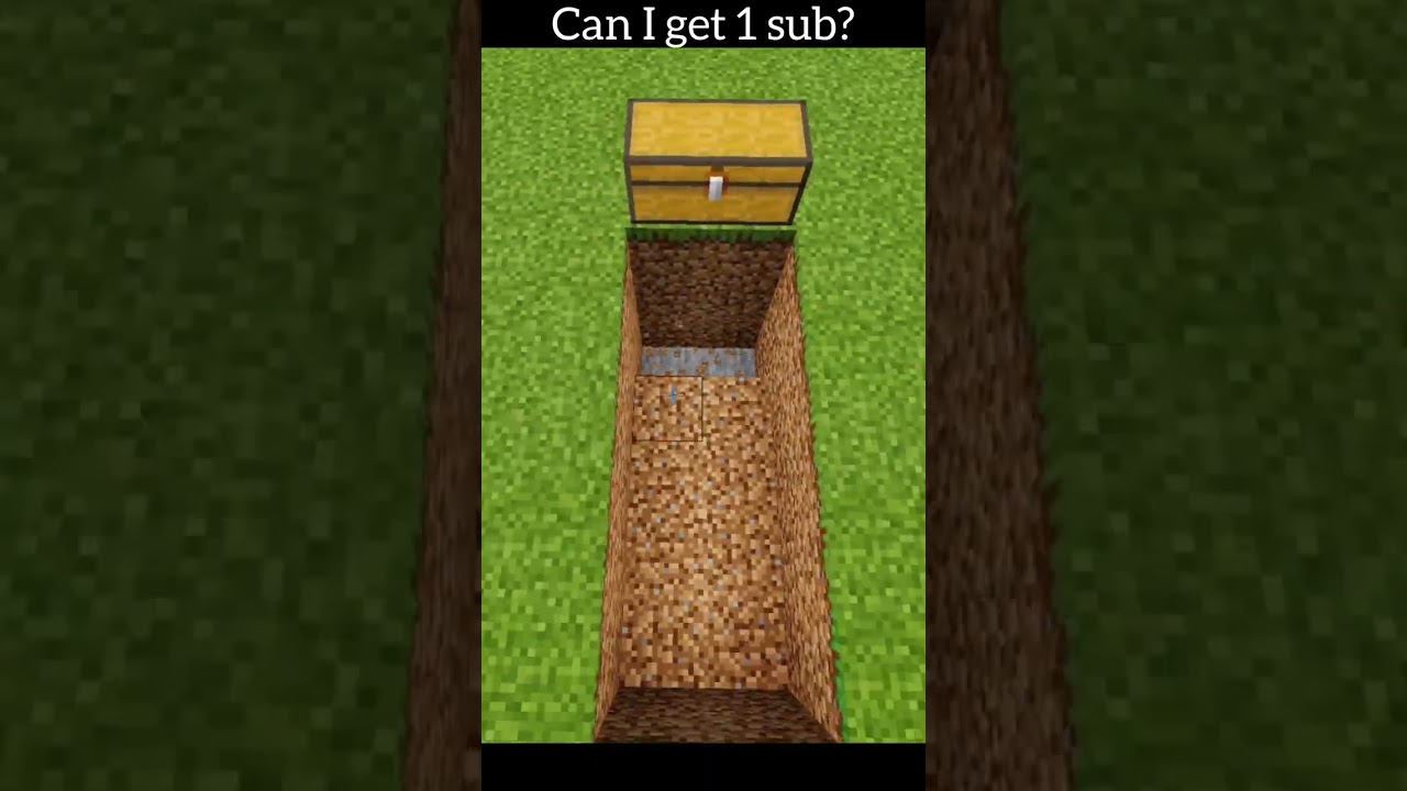 Minecraft lava chest trap tutorial! #shorts