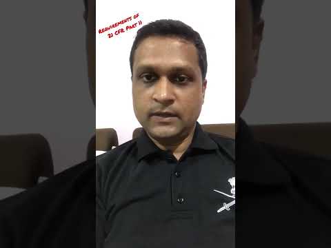 What is the requirement of 21 CFR Part 11 ?