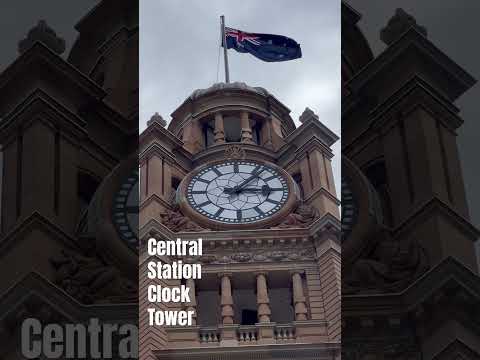 How big this clock is ?? #clocktower #sydney #australia #flag