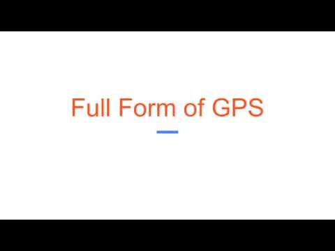 Full Form of GPS