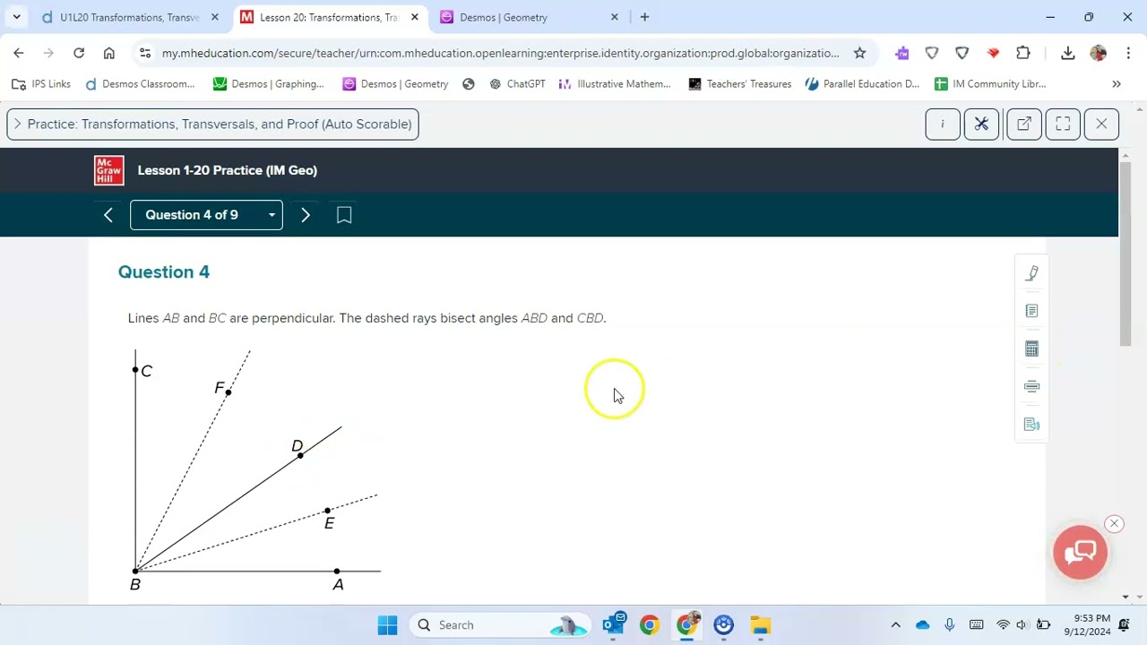 Lesson 1 20 Practice Transformations, Transversals, and Proof