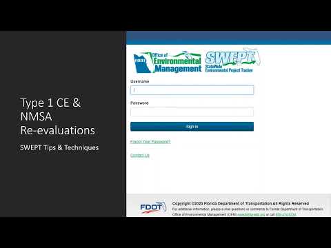 SWEPT Type 1CE or NMSA Reevaluation