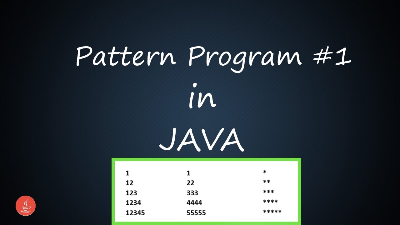 Pattern Program in Java (Part -1) || BluejCode
