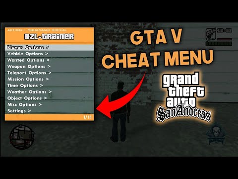 GTA 5 Cheat Menu for GTA San Andreas | RZL Trainer for GTA SA | Rage Gaming