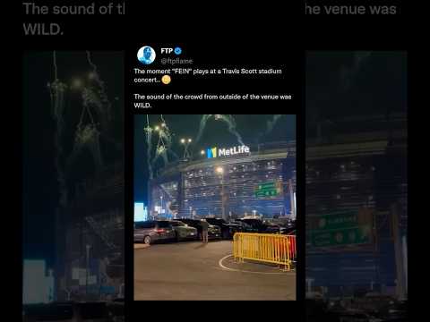 local mom films how LOUD a crowd gets when “FEIN” starts playing 🤯 #TravisScott