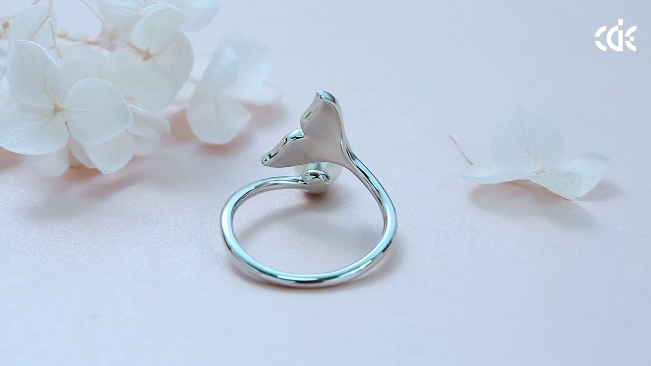 CDE - 925 Sterling Silver Mermaid Tail Ring