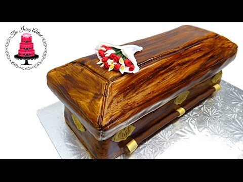 3D Carved Casket Cake - How To With The Icing Artist