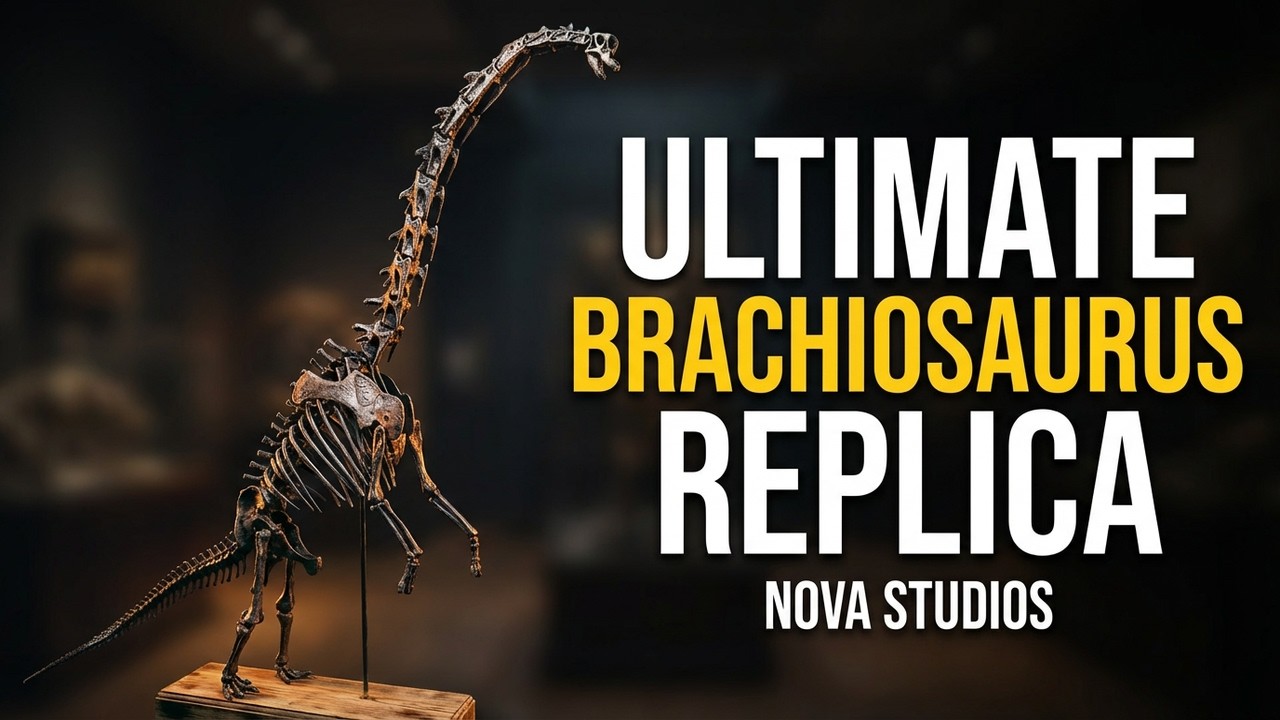 This Brachiosaurus Replica Shows Every Bone Detail