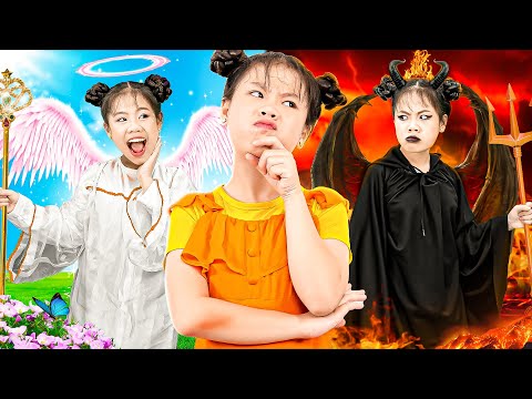 Angel Vs Demon! Baby Doll, Be a Good Person! - Funny Stories About Baby Doll