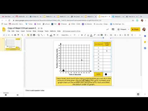 Directions for Scatterplot Activity on Google Docs