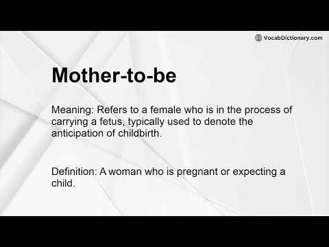 Mother-to-be Meaning
