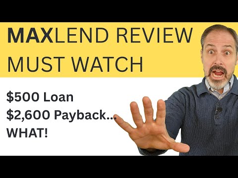 MaxLend personal loan overview for bad credit & recommendation. Watch This Before You Borrow!