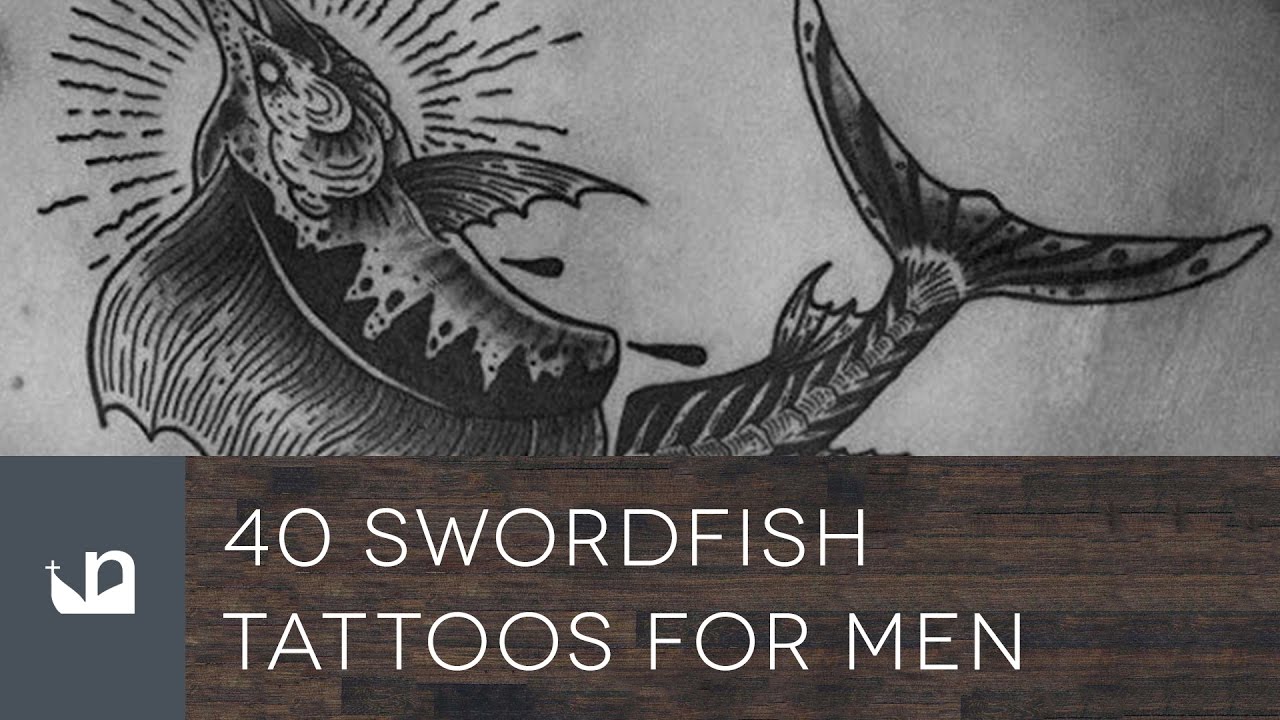 40 Swordfish Tattoos For Men