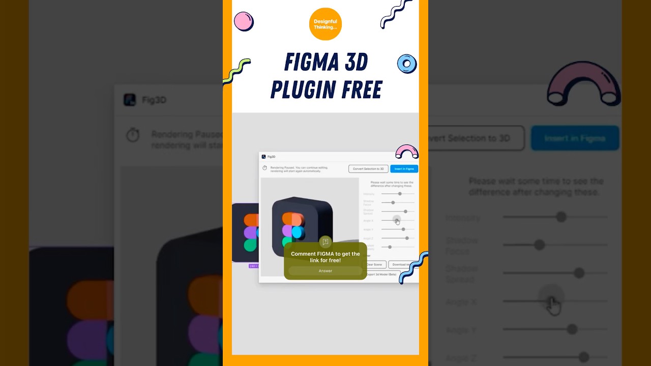 No. 27 | Figma 3D Plugin Tutorial: Create Stunning 3D Designs in Minutes with @DesignfulThinking