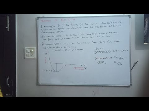 Elasticity : definition and cause