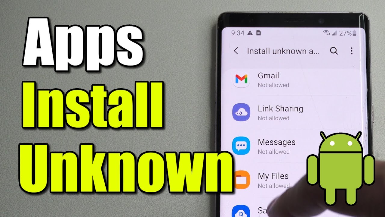 How to install Unknown Apps on Samsung Phone (Android Tutorial)