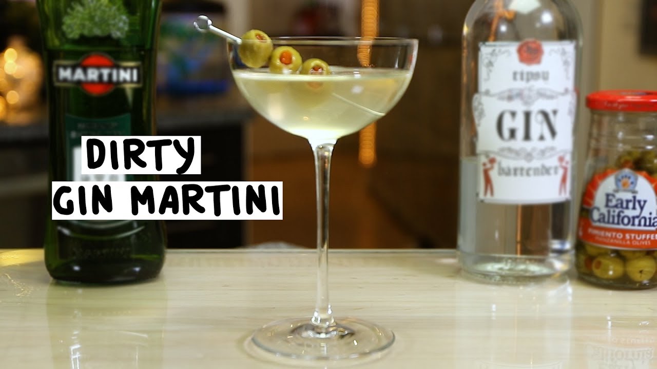 Dirty Gin Martini - Tipsy Bartender
