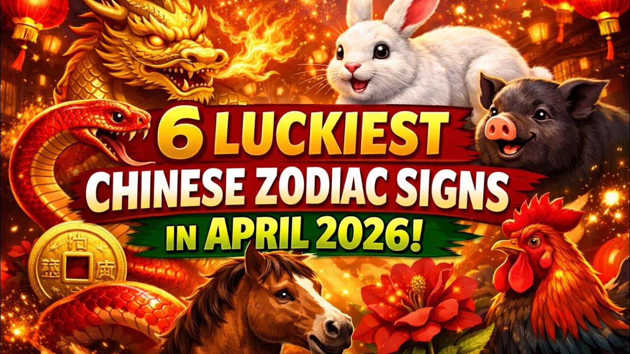 Top 6 Luckiest Chinese Zodiac Signs In April 2026