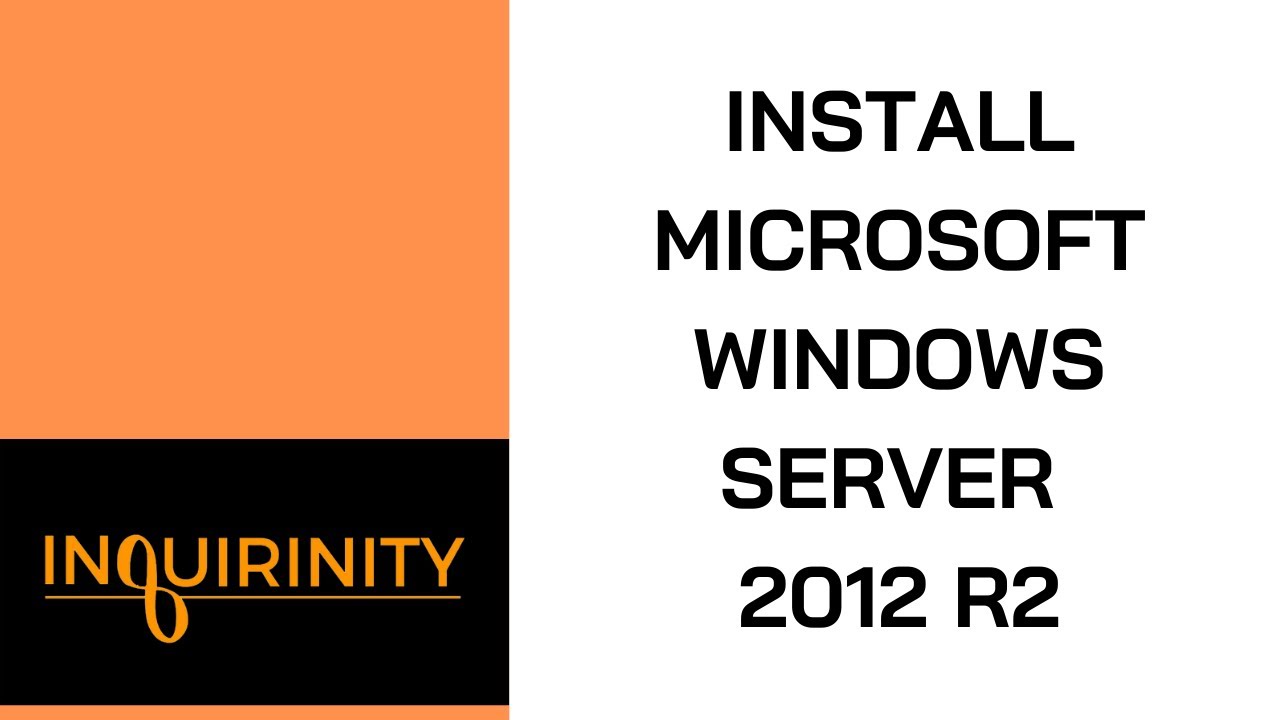 Install Microsoft Windows Server 2012 R2