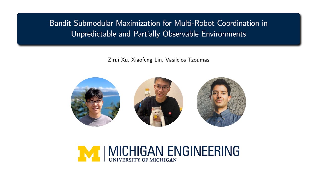 Bandit Submodular Maximization for Multi-Robot Coordination in Unpredictable Environments