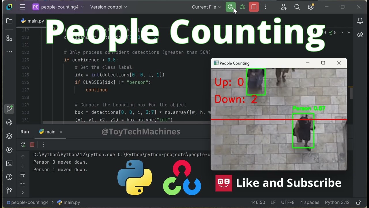 People Counting using Python Programming