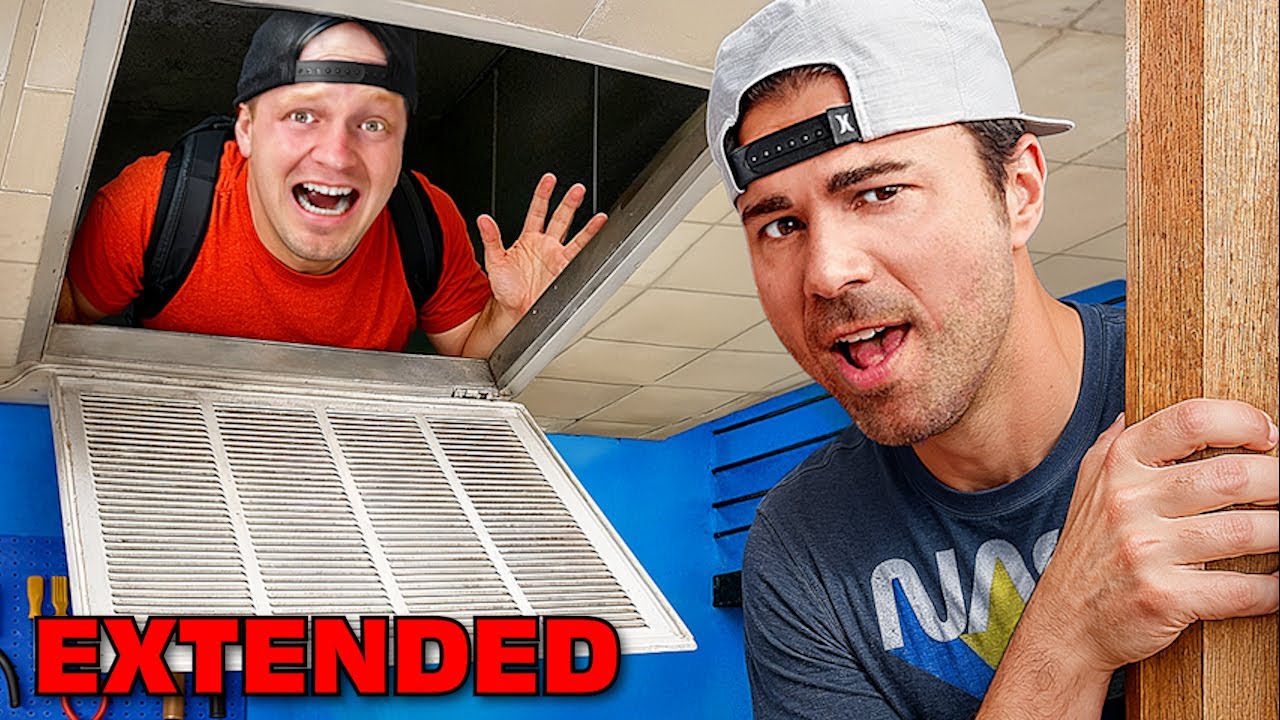 SNEAKING IN Mark Rober's Secret Lab! - EXTENDED