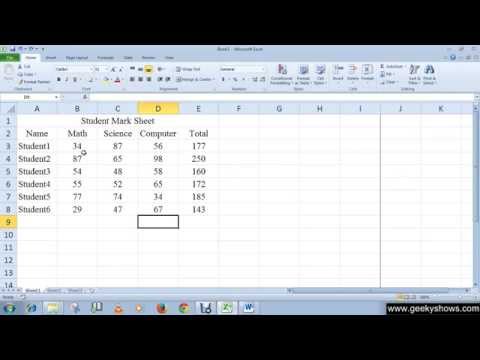 Learn Microsoft Office Excel 2010 Table Create Table Convert to Range - Mind Luster