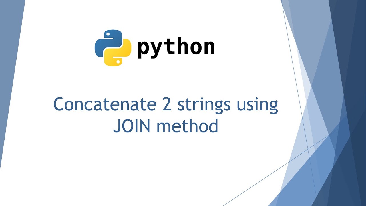 Python concatenate 2 strings using join function