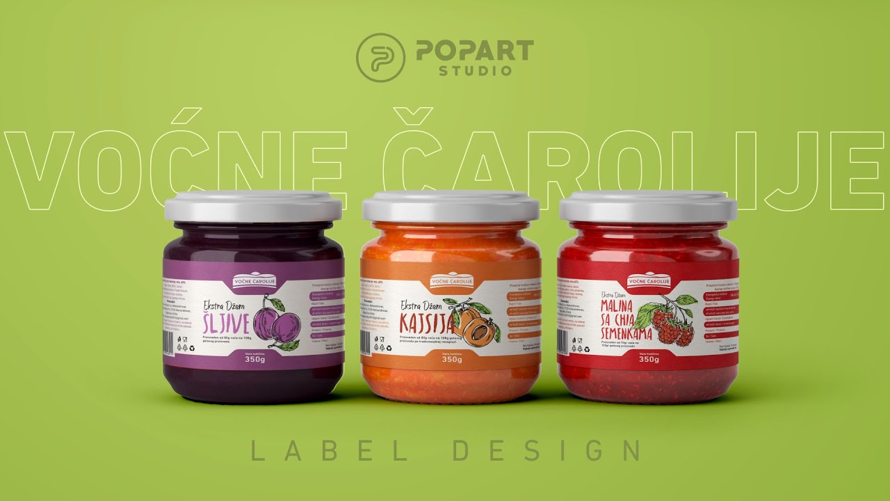 Voćne Čarolije - Fruit Jams Label Design