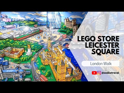 [4k] Lego Store in Leicester Square store browse | City Walk | London | Walk the Shops @walkxtravel