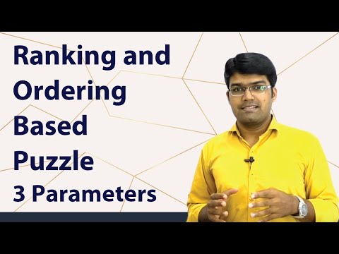 Ranking and Ordering Based Puzzle Example - 1 Video Lecture - Crash ...