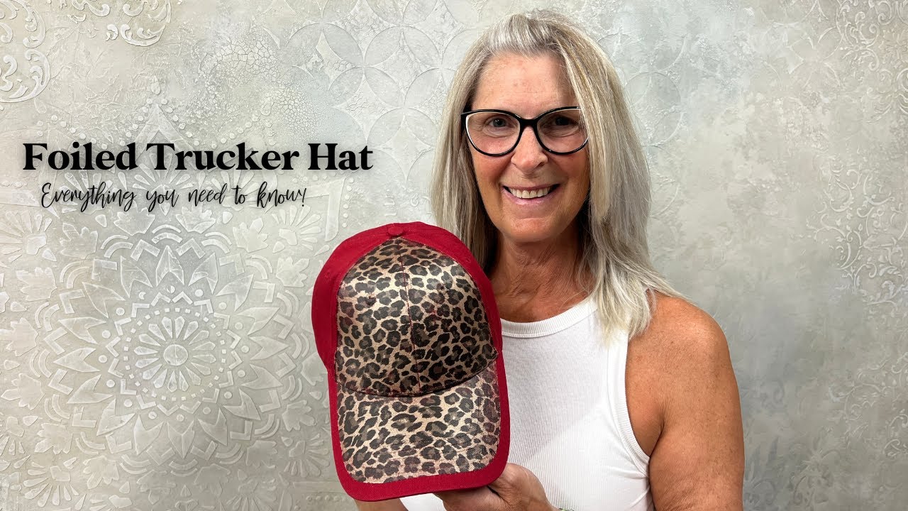 Foiled Trucker Hat DIY Tutorial