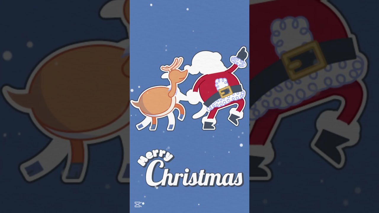 Santa Claus and Reindeer Clip Art 🦌🎅🦌🎅#shorts #christmas #santa #reindeer  #art
