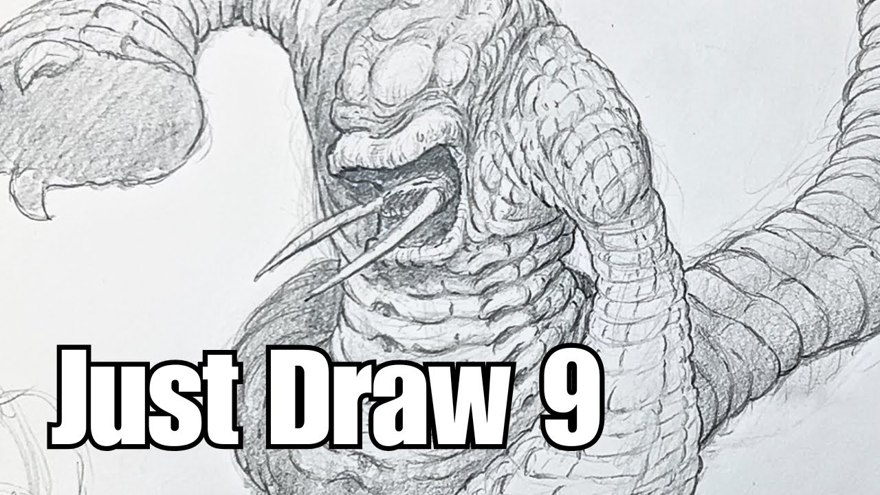 Drawing Insane Alien Skin Texture – Hyper-Detailed Pencil Art!