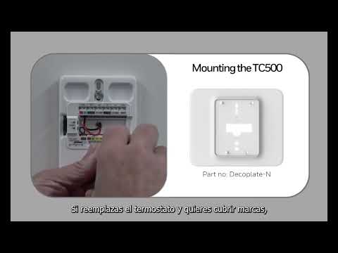Instalación de termostato TC500 de Honeywell