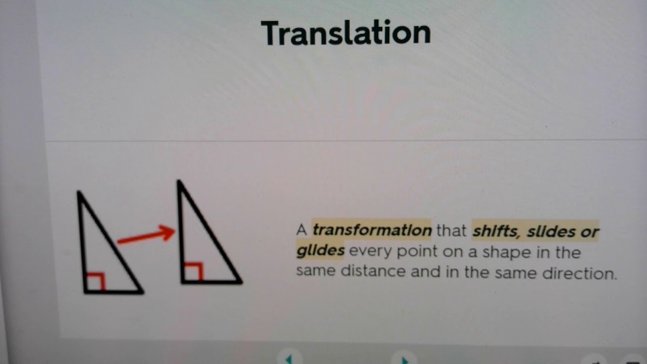 Transformations Vocabulary