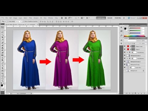 Tutorial mengganti warna baju dengan mudah di Photoshop