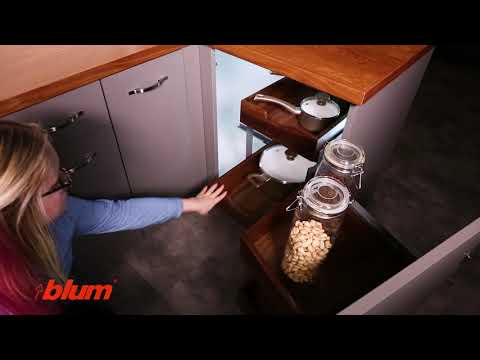 Rev-A-Shelf Pull-Out Two-Tier Corner Kitchen Cabinet Organizer Overview | KitchenSource.com