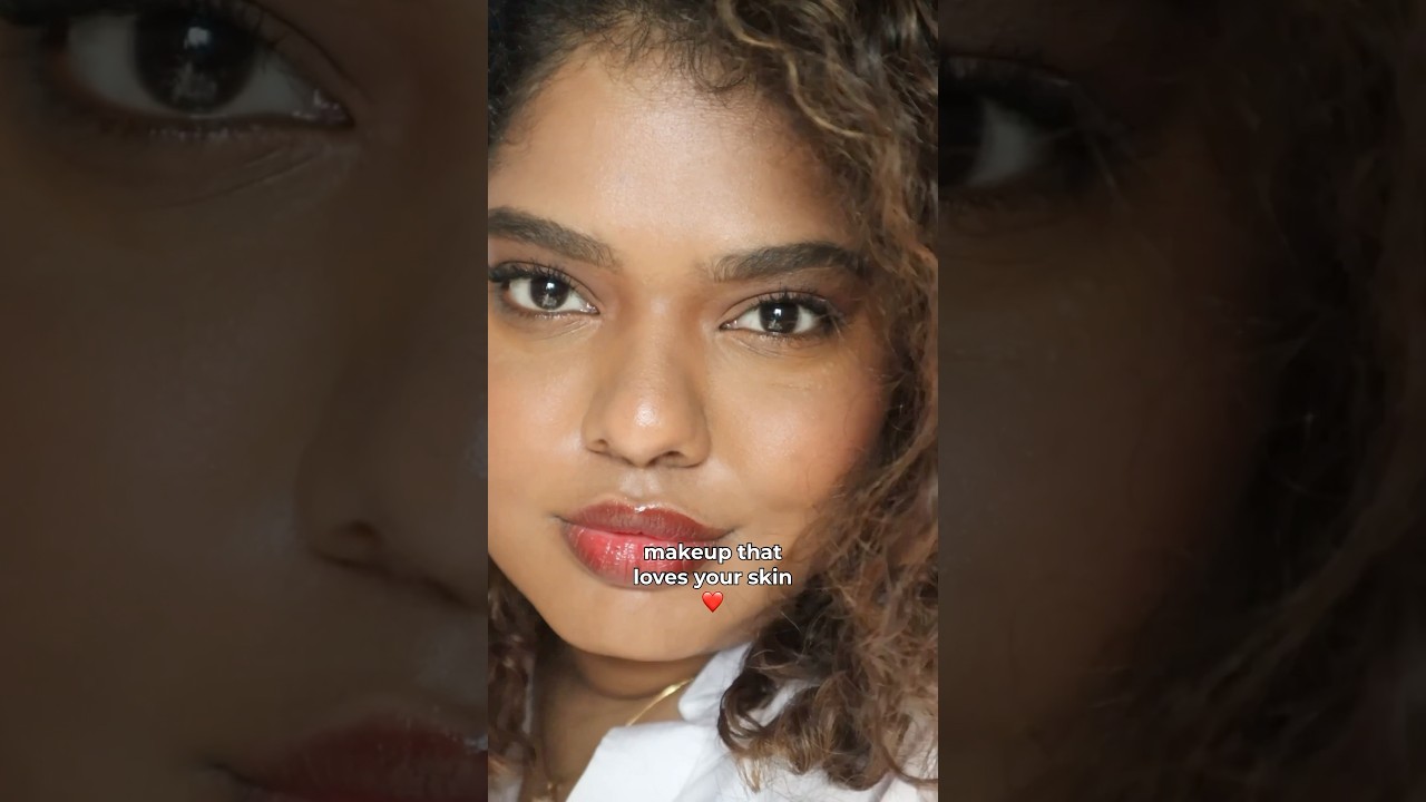 NATURAL FOUNDATION THAT ACTUALLY WORKS ON BROWN SKIN?! RUBYS ORGANICS #cleanbeauty #shorts #makeup