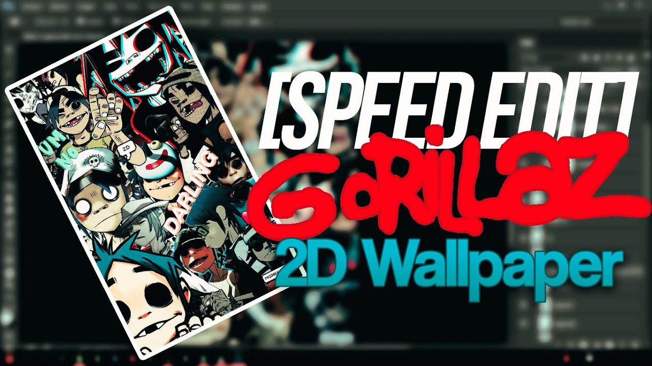 [Speed Edit] 2D Gorillaz Wallpaper