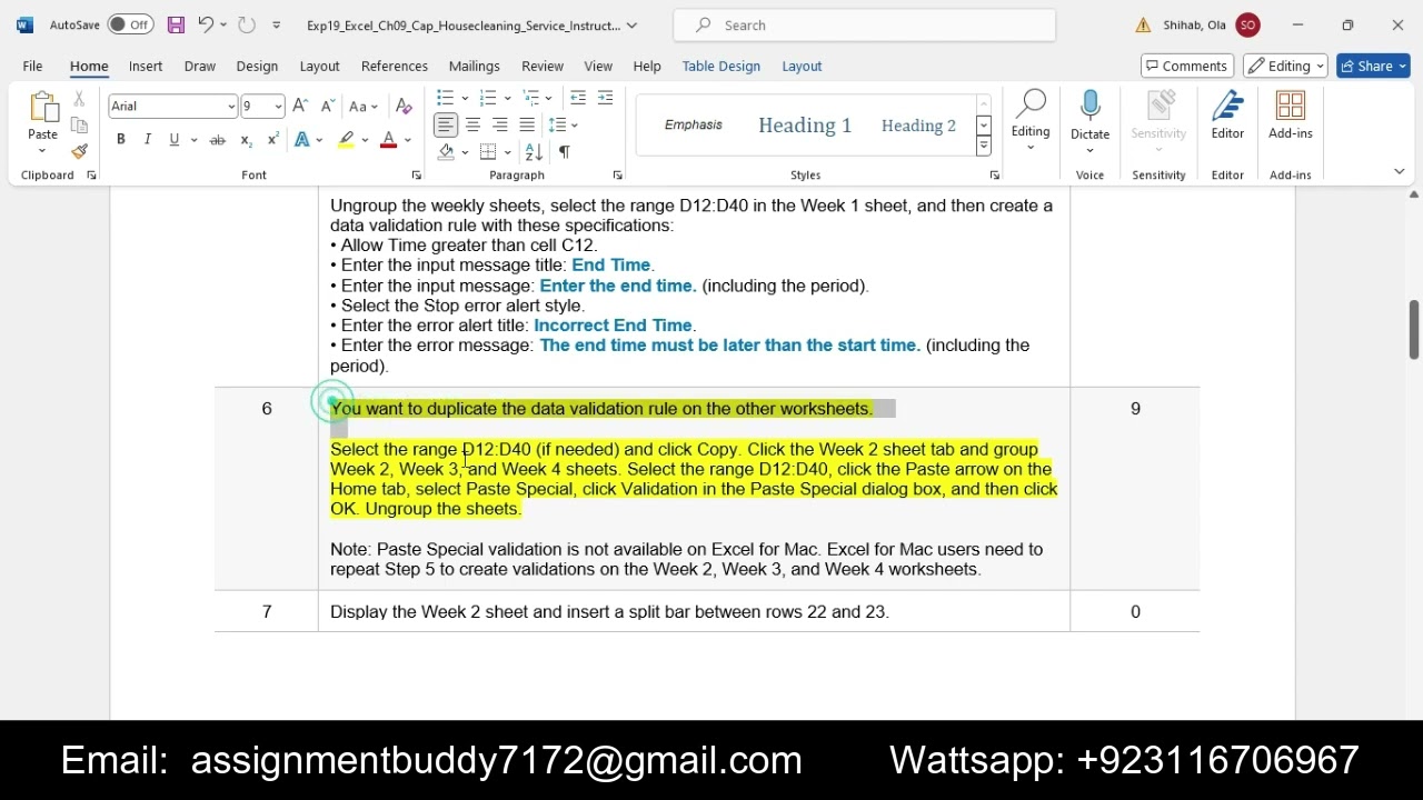 Exp19 Excel Ch09 Cap Housecleaning Service