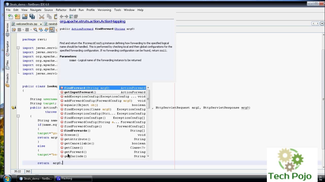 struts java tutorial - struts J2EE - Advance Java  #techpozo