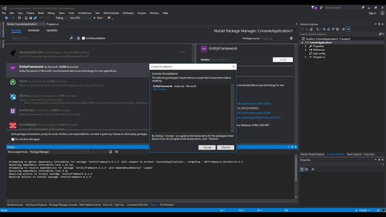 Entity Framework 6 Code First Tutorial  2016