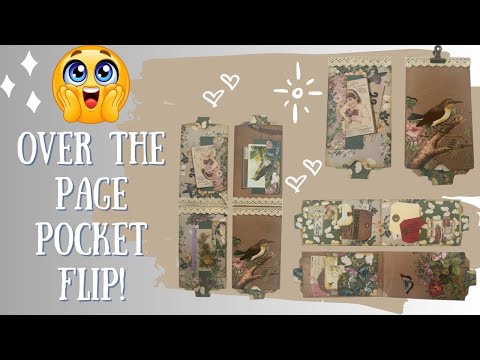 Over the Page Pocket Flip Tutorial | Easy Interactive Element for Junk Journals