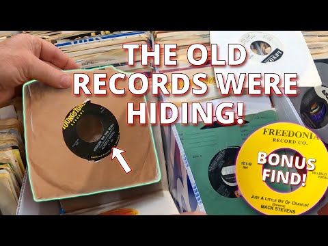 Digging through the new vinyl records looking for the old vinyl records!