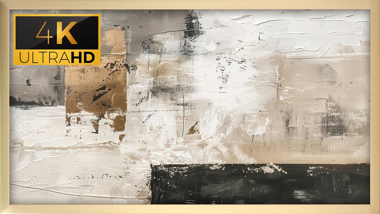 Japandi Design Frame Tv Art | Beige Abstract Art for Frame Tv | Frame Tv Minimalist Painting #art